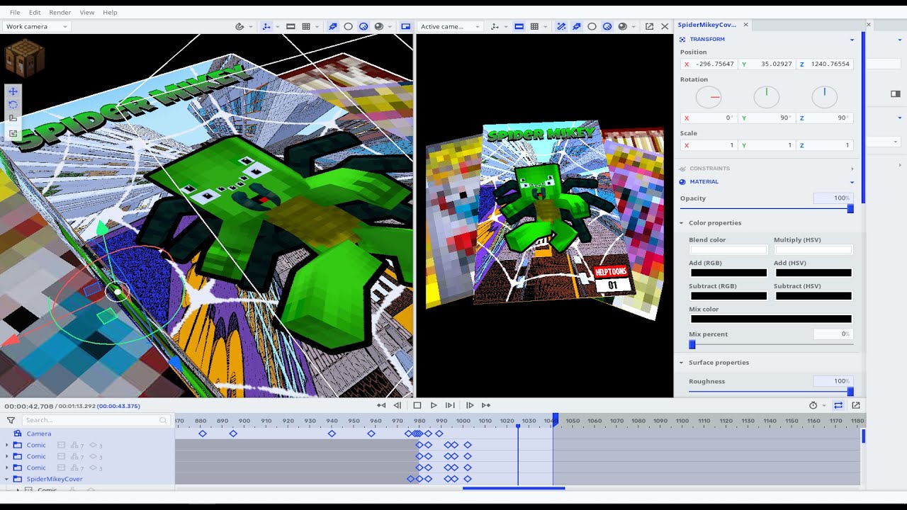 Spider Mikey Animation short - Making Minecraft animations in Mine ...