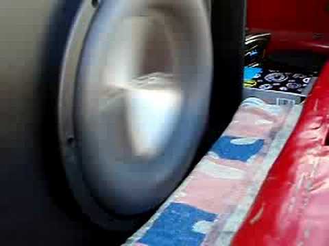 12" Eclipse Titanium subwoofer Crazy Excursion - YouTube