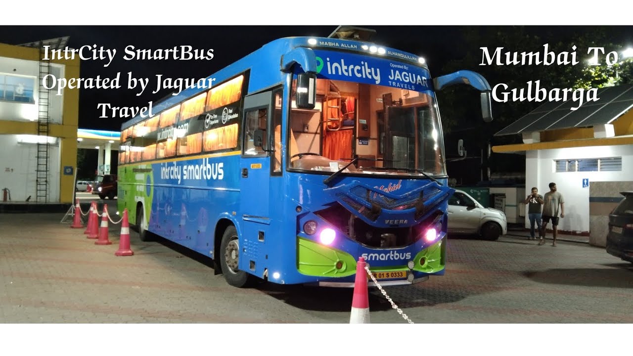 IntrCity SmartBus Operated by Jaguar Travel Mumbai To Hyderabad # ...