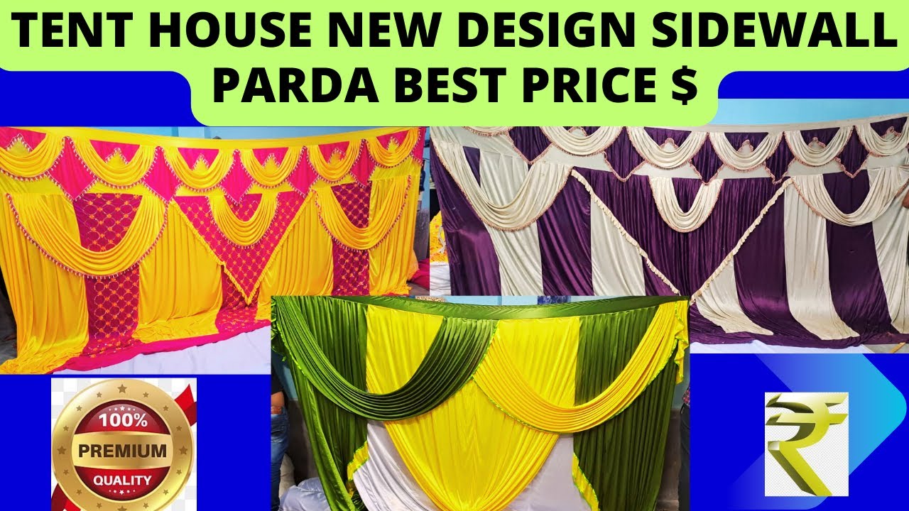 🔥🎯tent house new design sidewall parda best price $ - YouTube