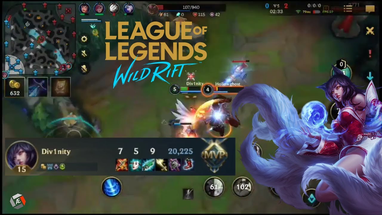 League of Legends: Wild Rift | Ahri Gameplay with Build - YouTube