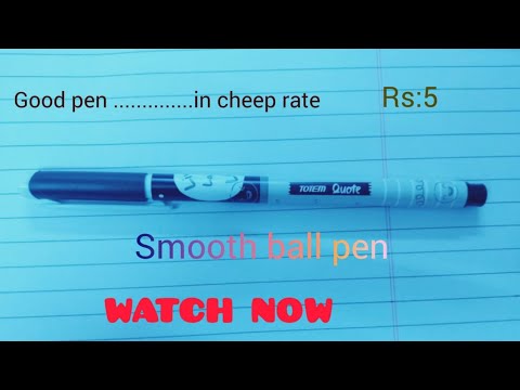 smooth ball pen for rs. 5 - YouTube