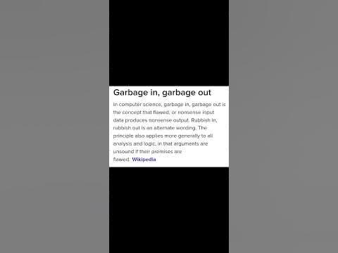 Garbage in garbage out in computer (GIGO) in simple language - YouTube