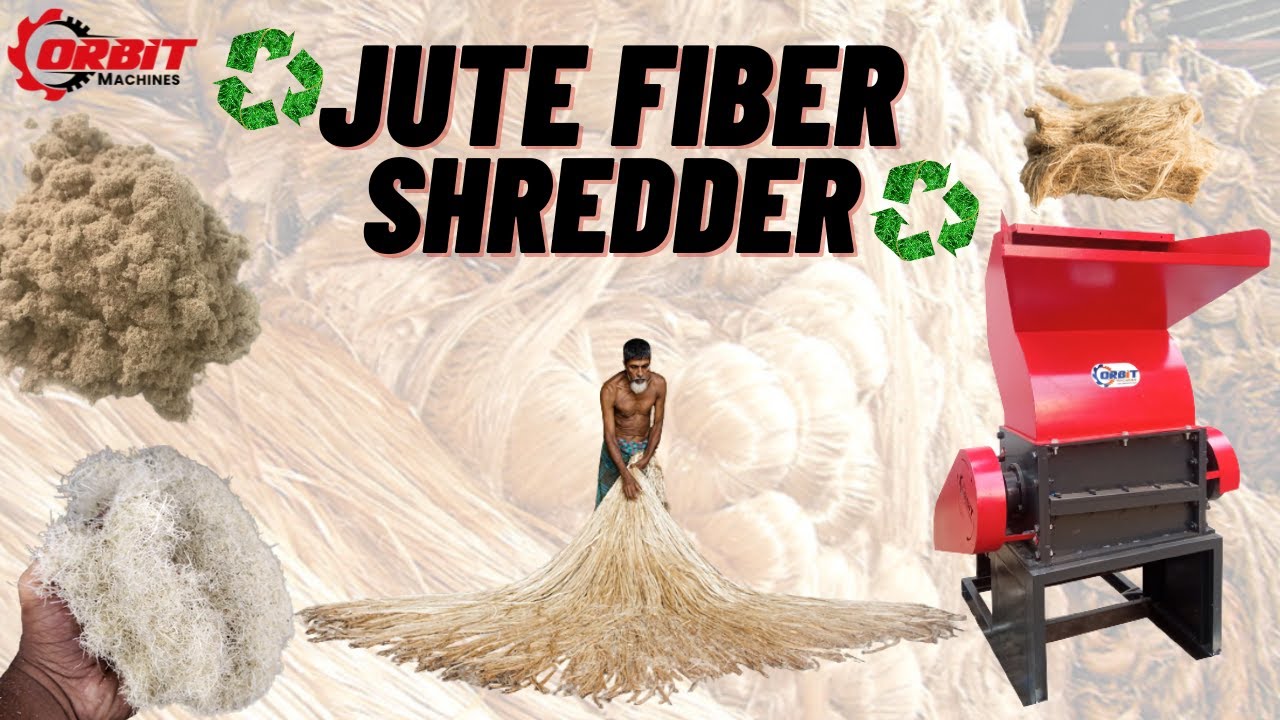 Jute Fiber Shredder | Single shaft shredder - YouTube