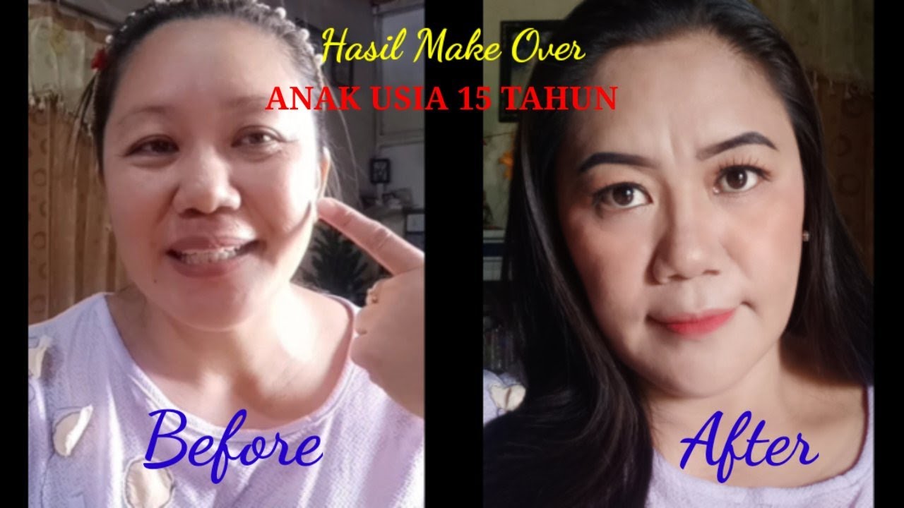 Wajah Burik Di Make Over Anak Usia 15 Tahun || Tutorial Make Up - YouTube