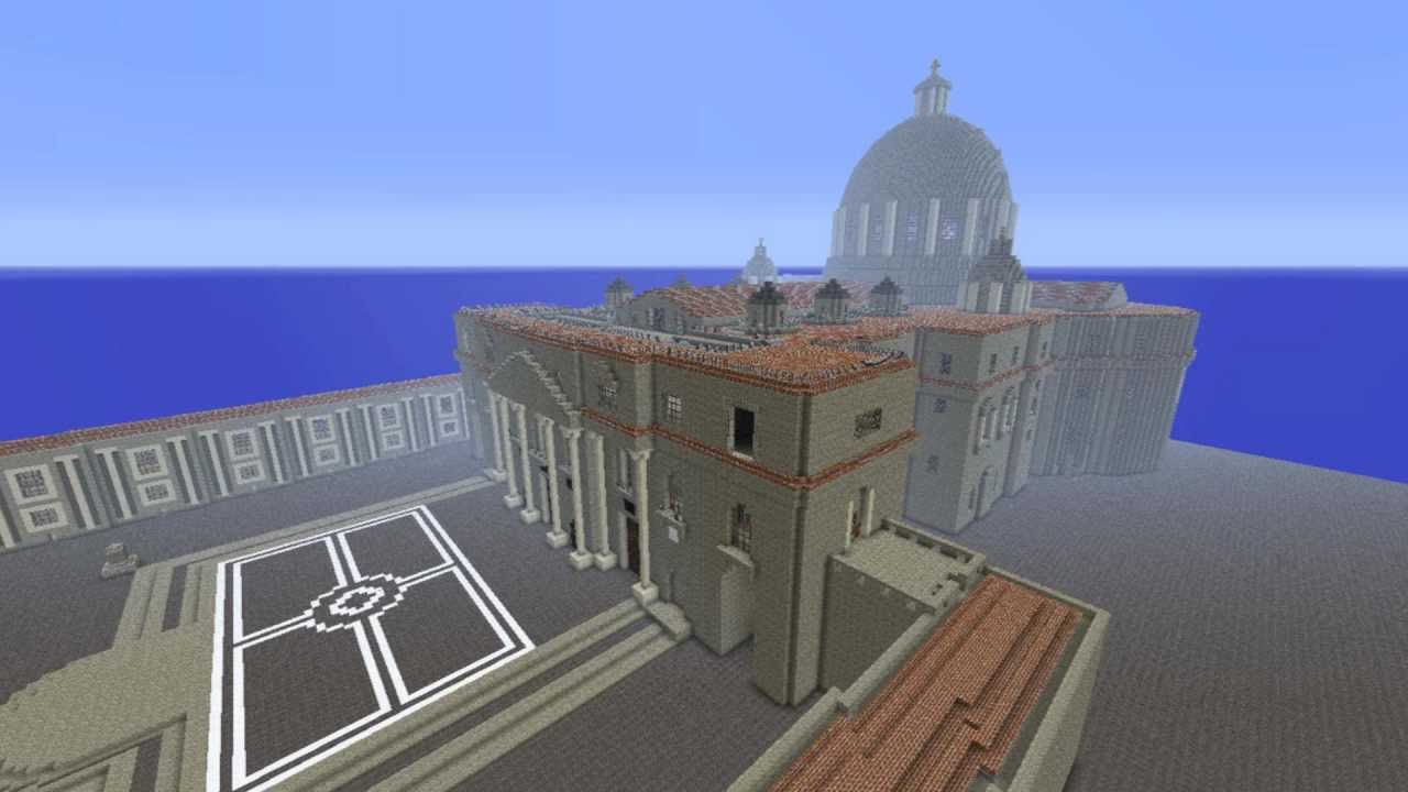 Minecraft creation - St. Peter's Basilica - YouTube
