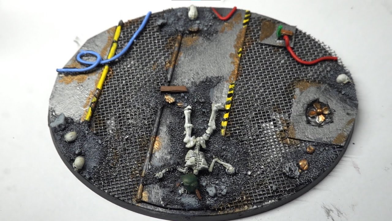 Lets Paint Large textured Industrial Base - YouTube