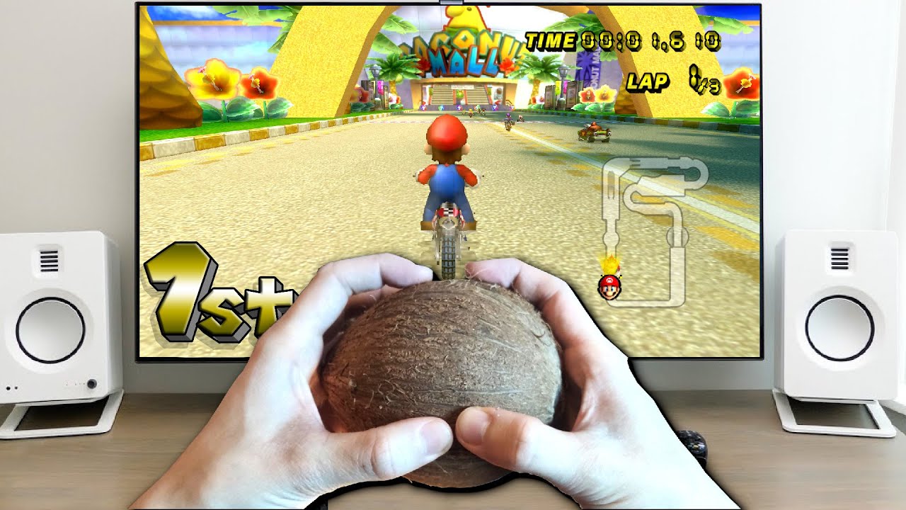 Playing The Coconut Mall Using Only Coconuts! - YouTube