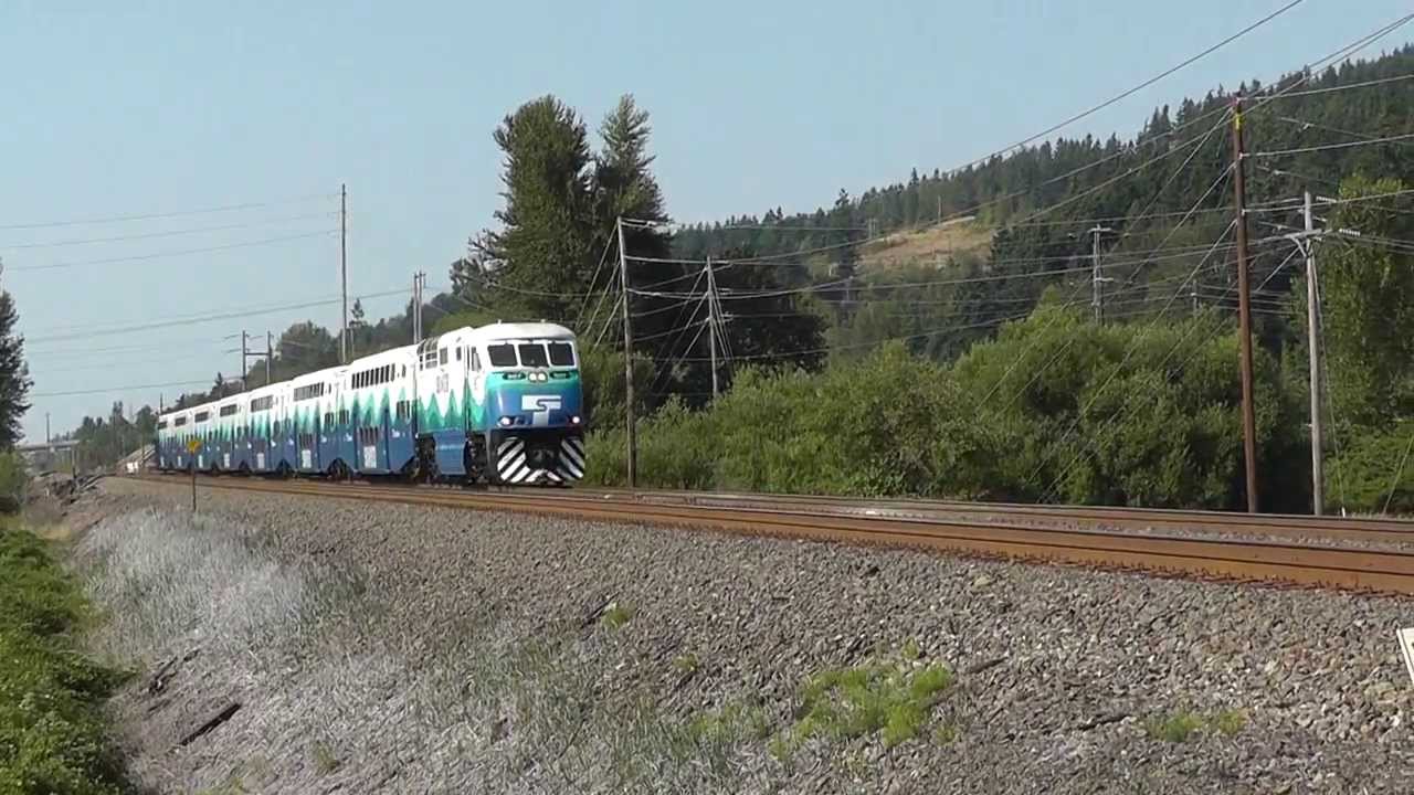 Great K5LA!! Sounder F59PHI #907 leads Sounder Train at Auburn, WA ...