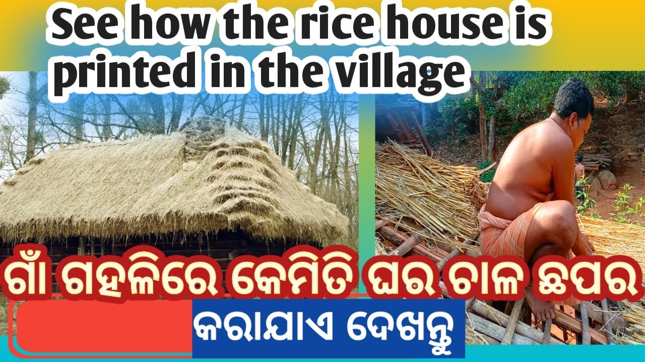 See how the rice house is printed in the village - YouTube