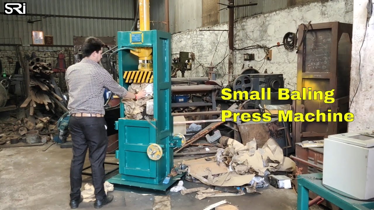Small Baling Press Machine for paper scrap, cardboard scrap, pet ...