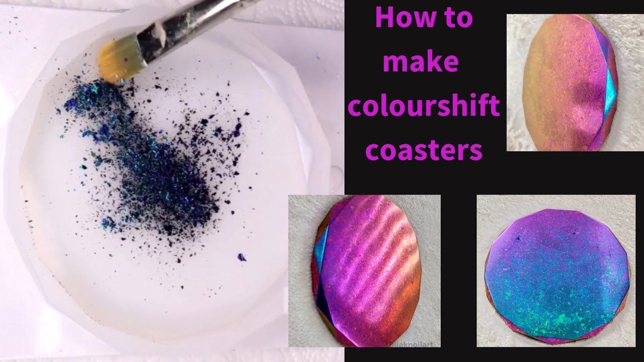 How to create Colour Shift Resin Coasters. Tutorial using our Opal ...