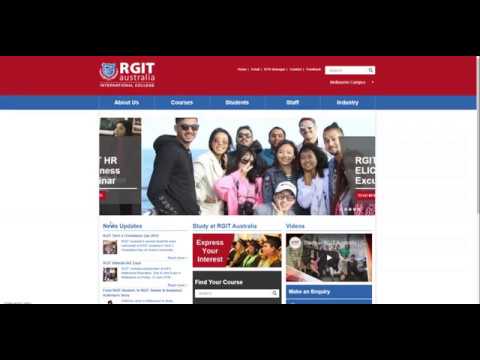 #RGIT Australia | How To Process Online Application - YouTube