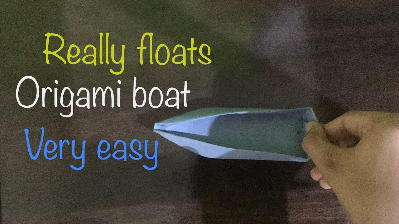 How To Make A Boat That Floats – Origami Art - YouTube