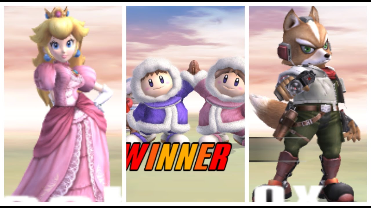 Smash Bros Brawl: Victory Animations (All Fighters) - YouTube