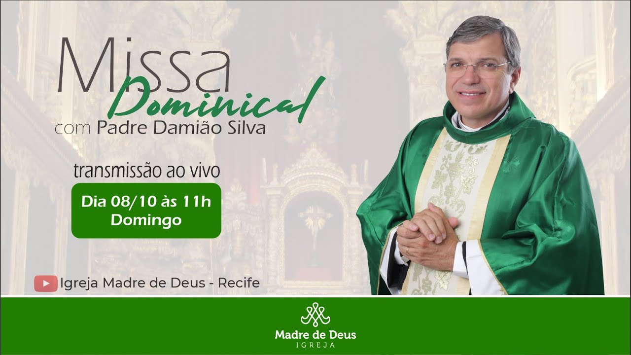 [ XXVII Domingo do Tempo Comum ] SANTA MISSA DOMINICAL | Com Padre ...