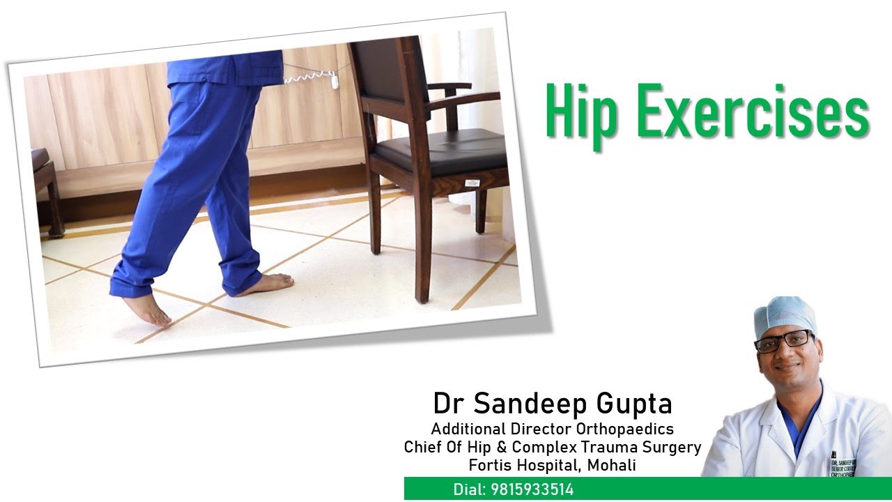 Hip extension in standing | Exercises after Hip Surgery | Dr Sandeep ...
