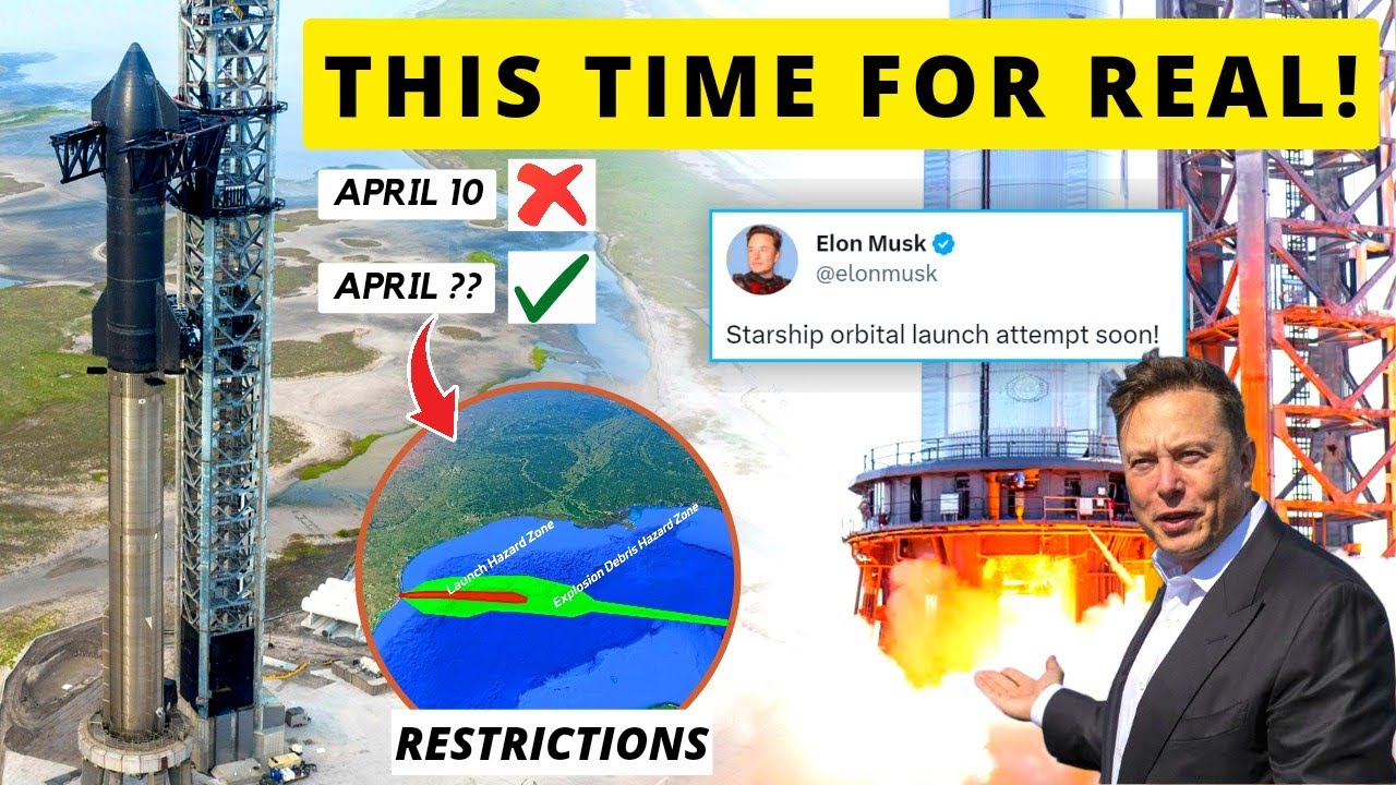 SpaceX Announced Starship Launch Date; No More Confusions, Full Stack ...