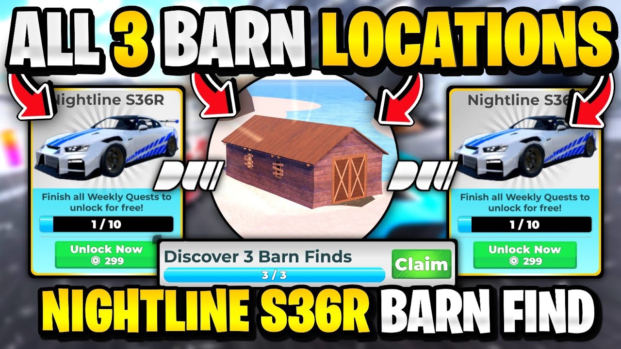 ALL 3 BARN / PARTS LOCATIONS IN DRIVE WORLD FOR NIGHTLINE S36R WEEKLY ...
