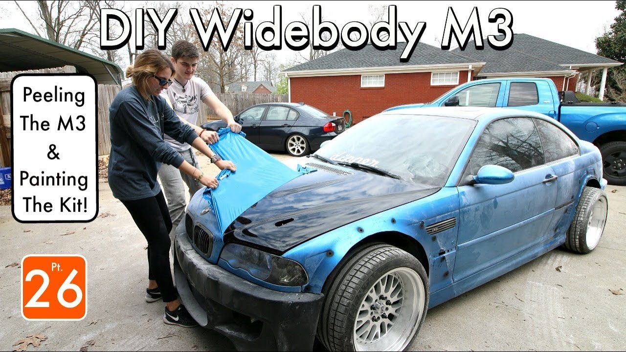 DIY Widebody M3: Painting the kit! - YouTube