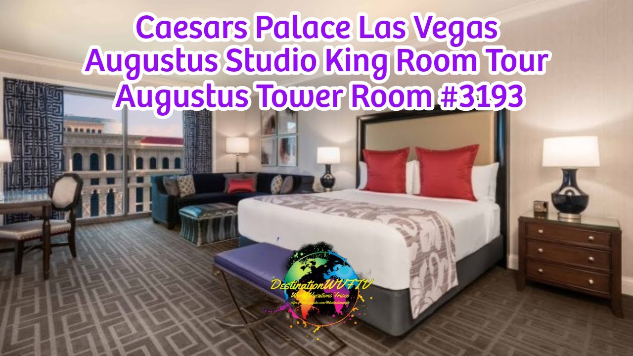 Caesars Palace Room Tour - Augustus Tower Studio King - Room#3193 - YouTube