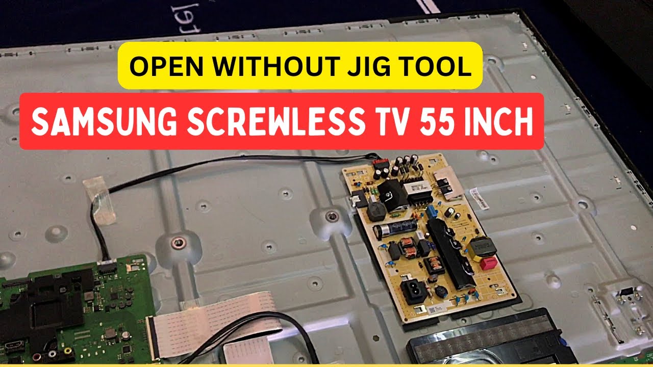 HOW TO OPEN SAMSUNG TU8000 || SCREWLESS TV - YouTube