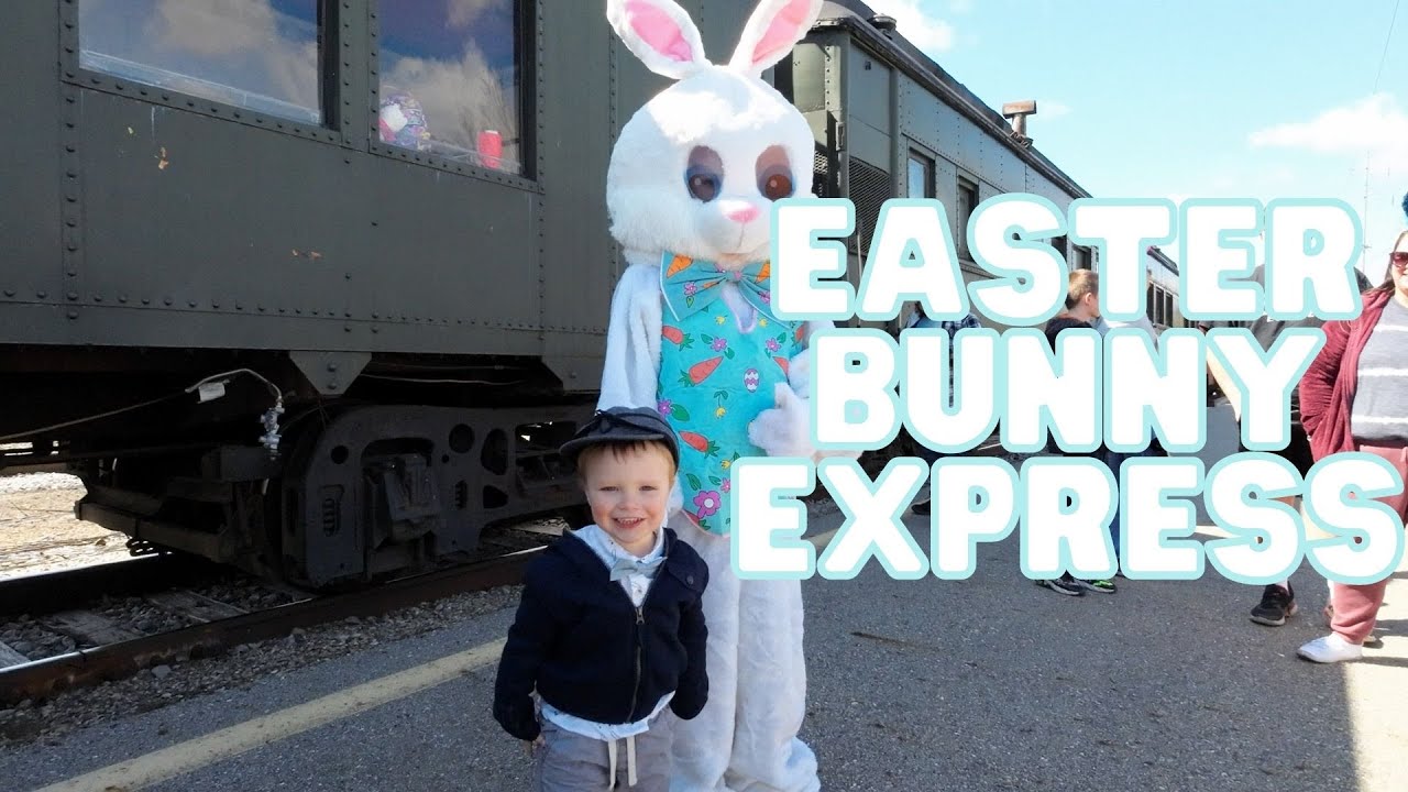 Easter Bunny Express Train Ride- We ride an 80 year old train, and meet ...