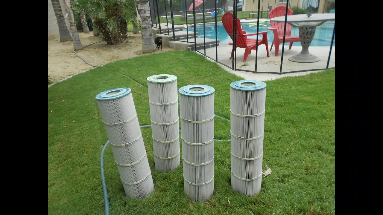 Pool filter cleaning DIY /Vinegar & Dawn - YouTube