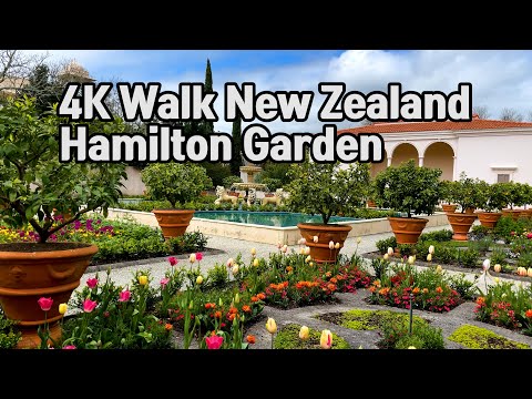 [4K] Walk New Zealand Hamilton Garden