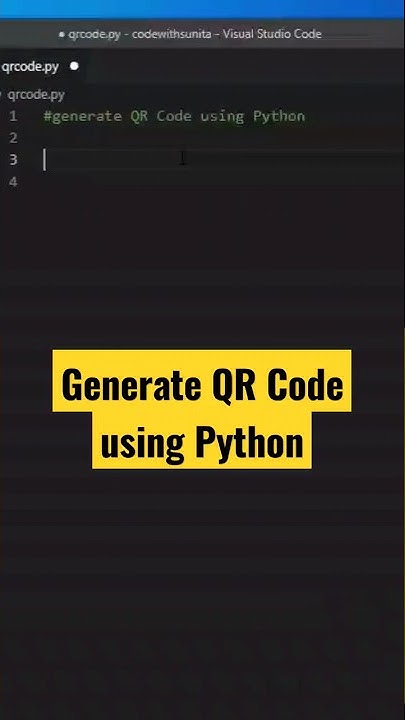 Generate QR Code using Python #viral #trending #ytshorts #viralvideo #python #shorts # ...