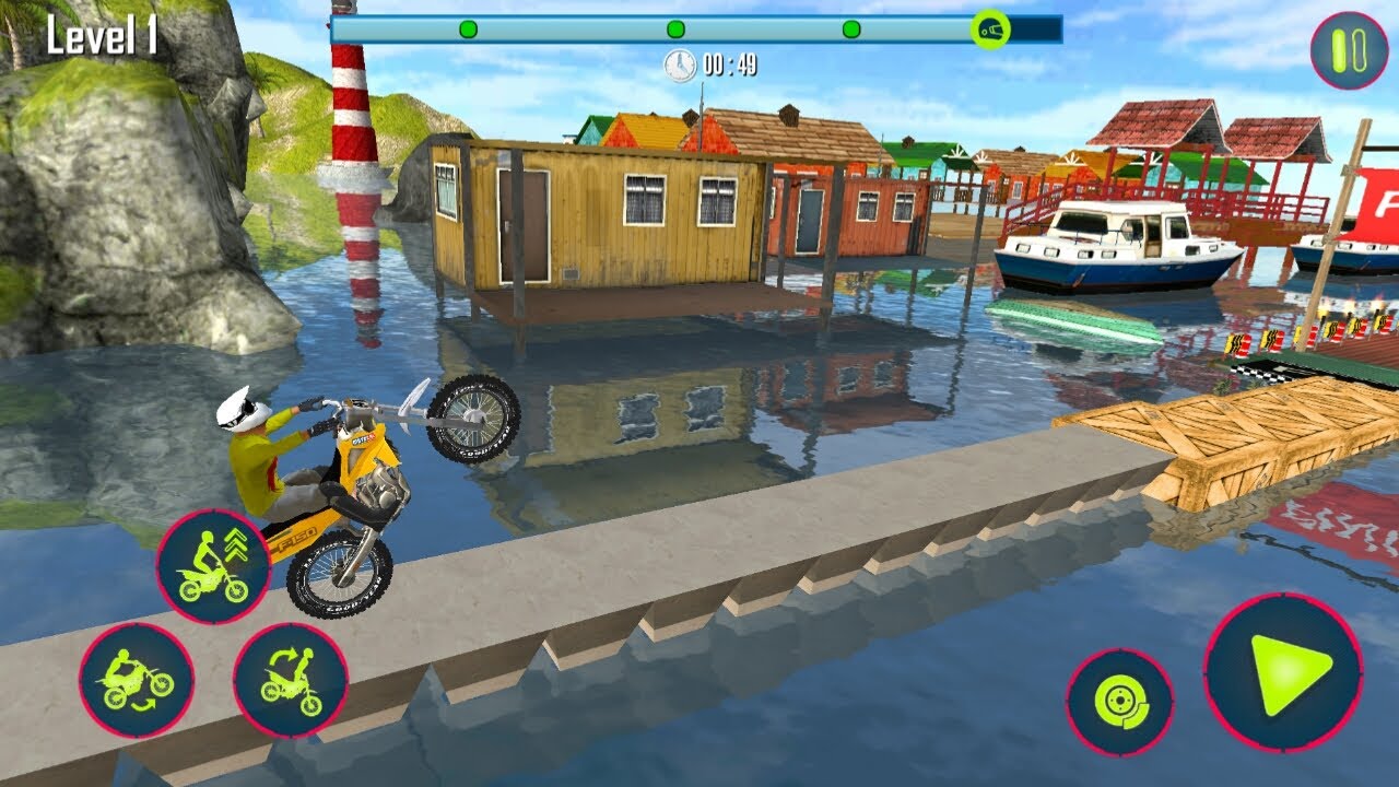 Bike stunt tricks racing game level 15 to 25 New bike stunt tricks ...