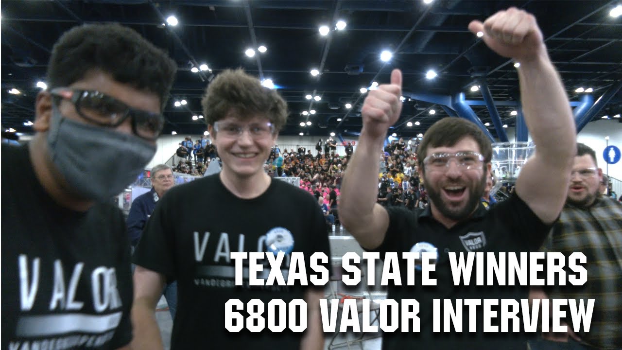 6800 Valor Winners Interview FIRST in Texas Championship - YouTube