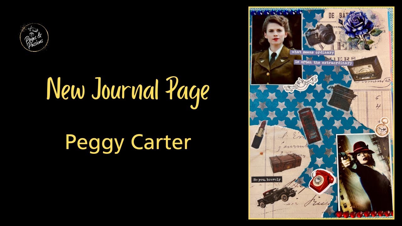 ASMR | Journal Page - Peggy Carter | No Music - No Talking - YouTube