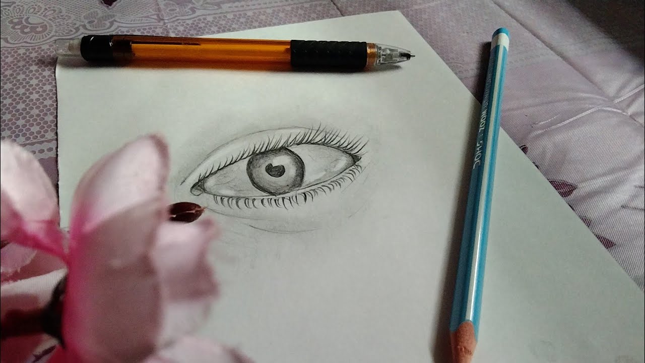 How To Make an Eye Pencil Shading Drawing with a Simple Pencil #drawing ...