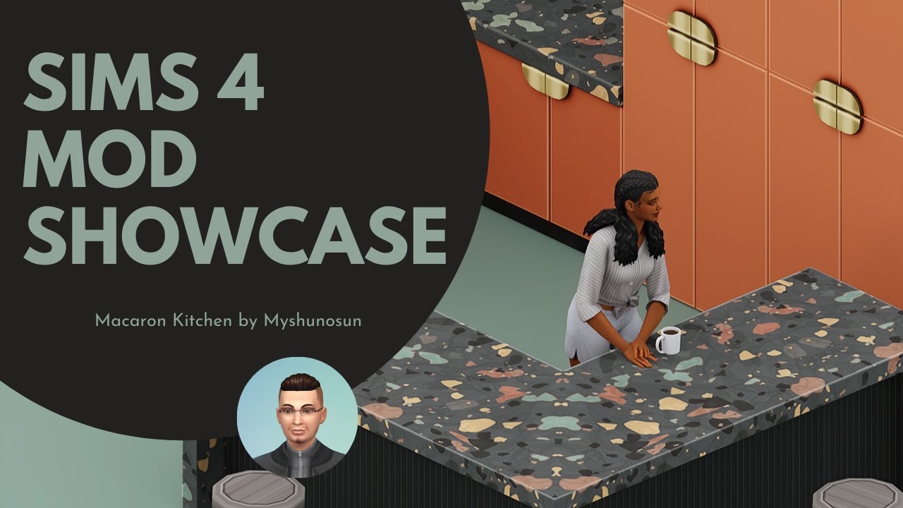 Macaron Kitchen CC by Myshunosun | Sims 4 Custom Content Showcase - YouTube