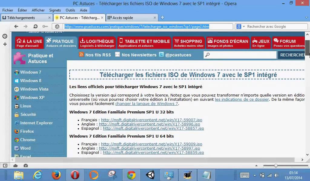 TUTO-Comment Télécharger Windows 7 Gratuitement - YouTube