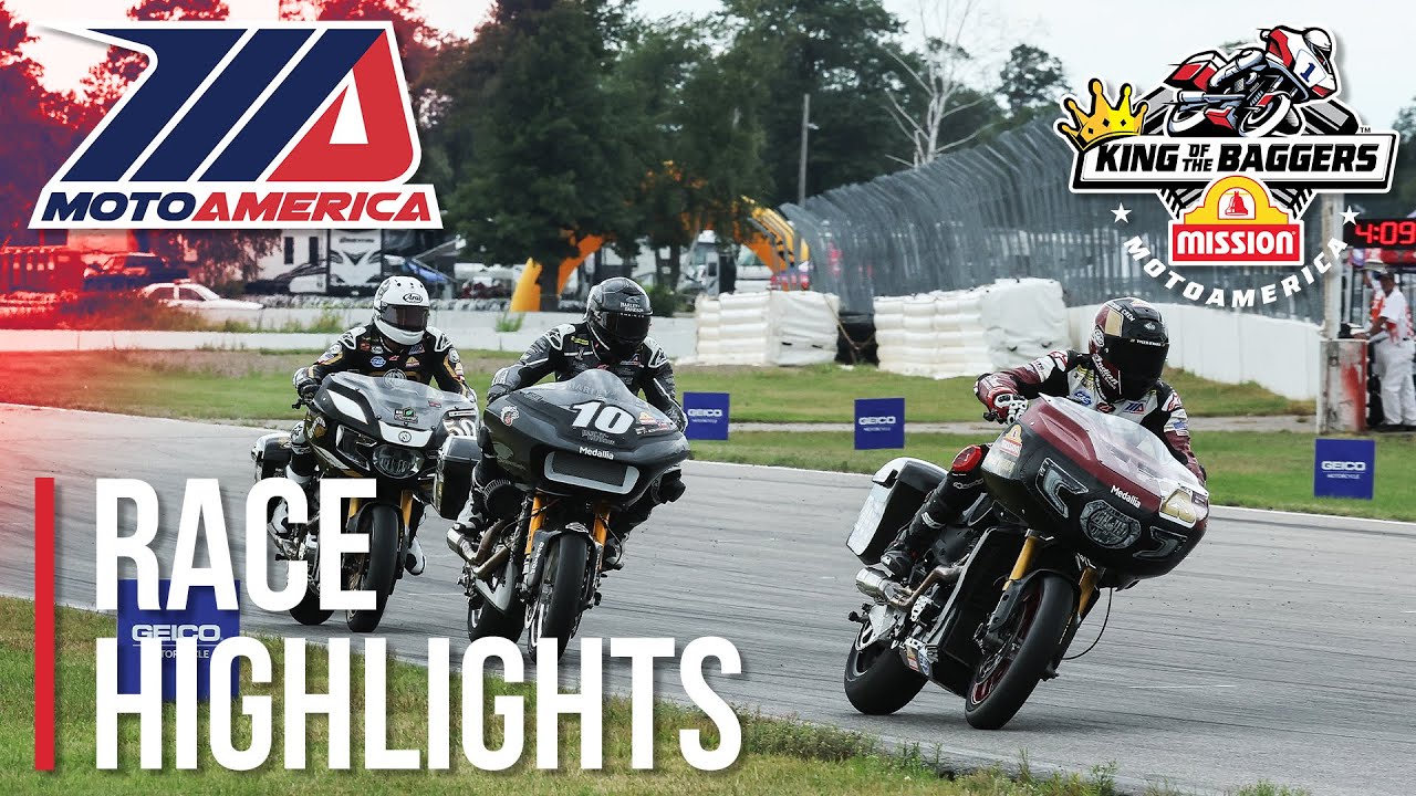 MotoAmerica Mission King of the Baggers Race Highlights at Brainerd ...