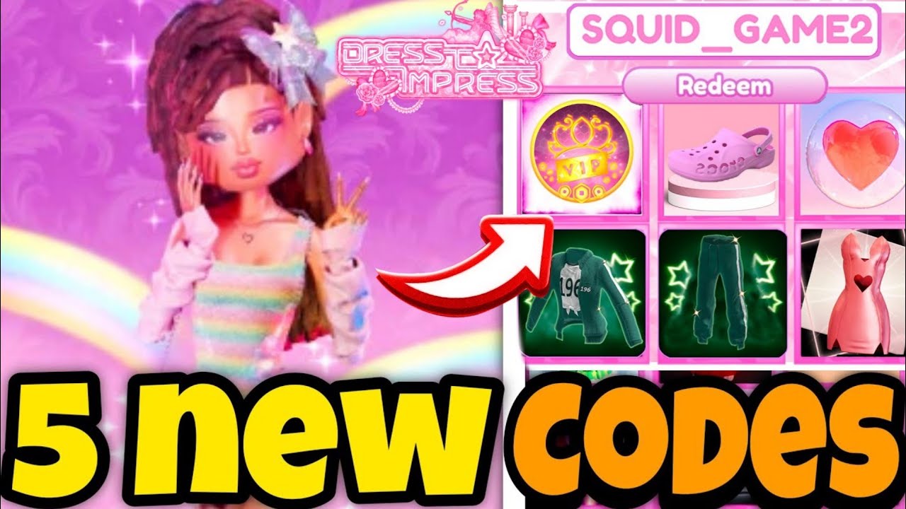 ALL *5* NEW CODES & HOW TO GET *FREE VIP* IN DRESS TO IMPRESS | (Roblox ...