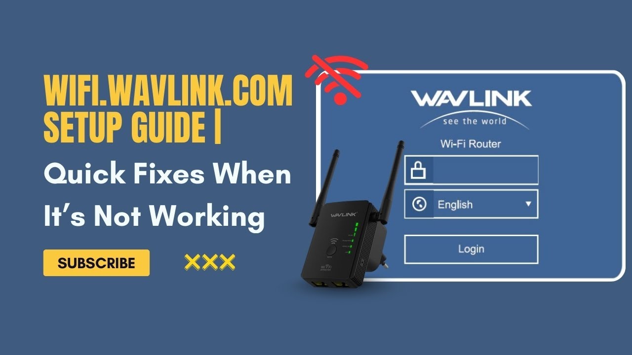 wifi wavlink com Setup Guide Quick Fixes When Its Not Working - YouTube