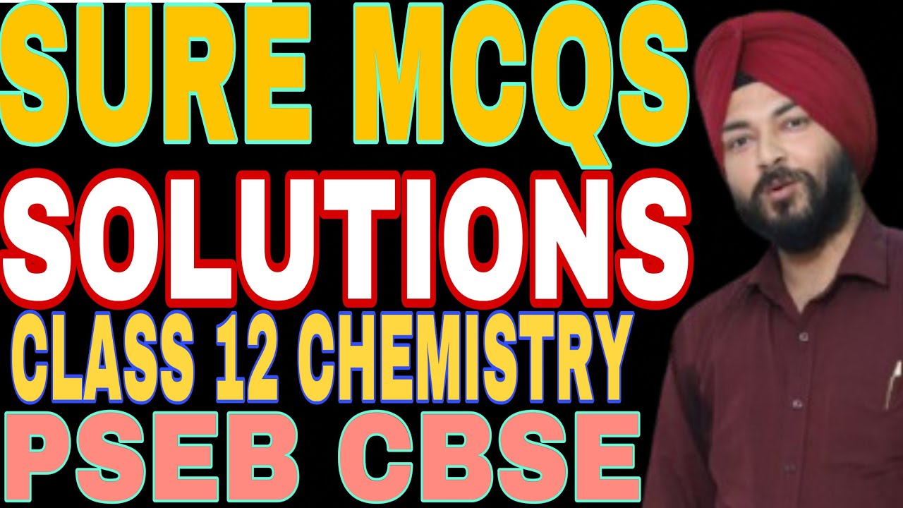 Chemistry Guru Official: Solutions For Class 12th Chemistry Pre Board ...