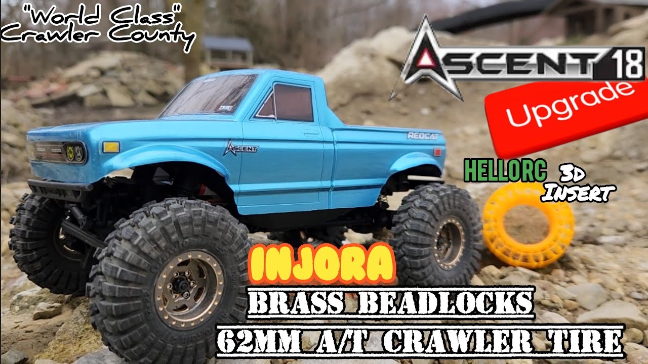BIG performance with just a few inexpensive upgrades. Redcat Ascent 18 with injora beadlocks ...