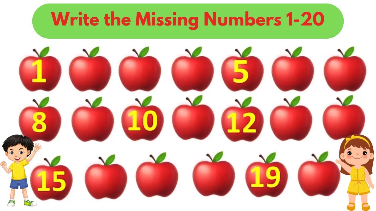 Missing Number worksheet 1-20/worksheets for preschool/counting game ...