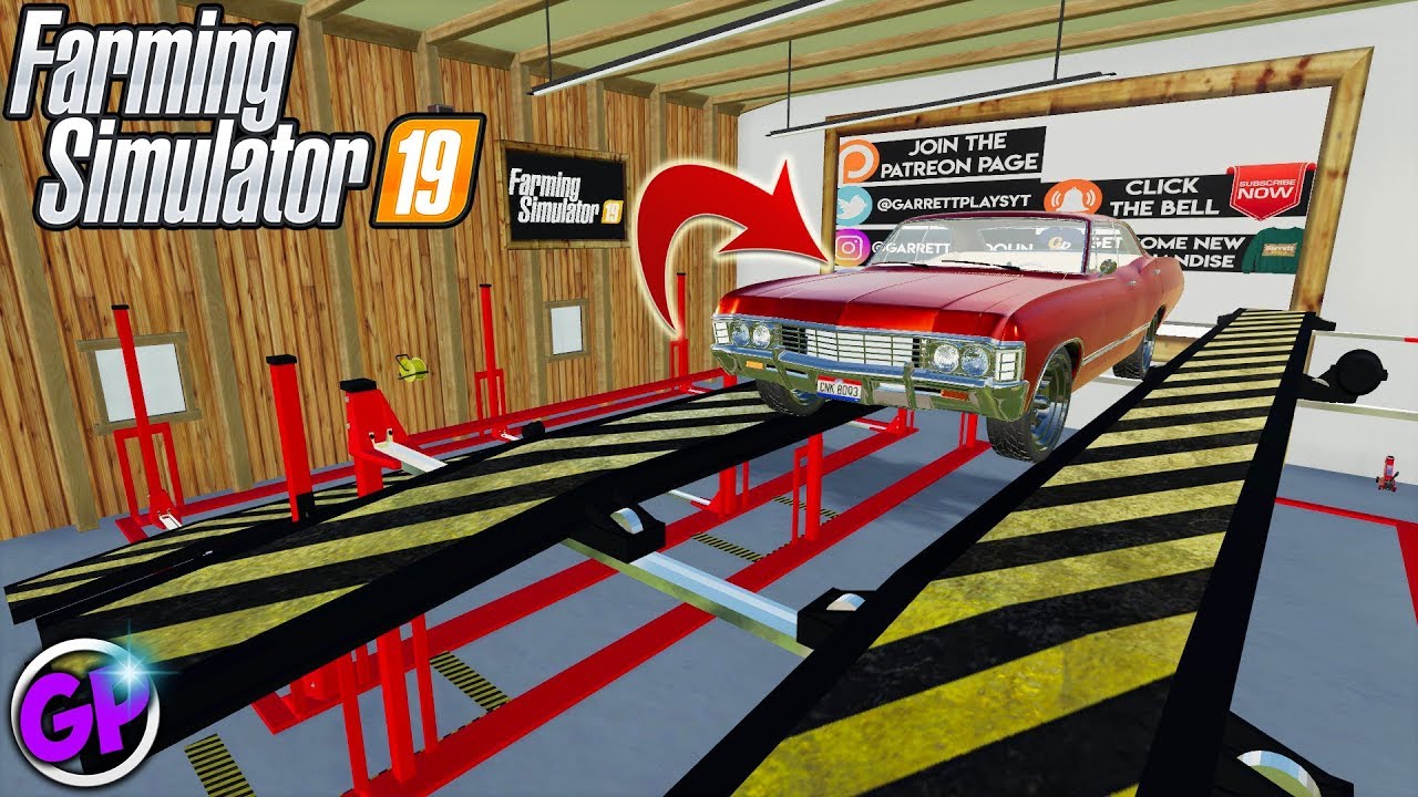 NEW MECHANIC SHOP FARMING SIMULATOR 2019 WAREHOUSE FS19 LARGE SHED MOD ...