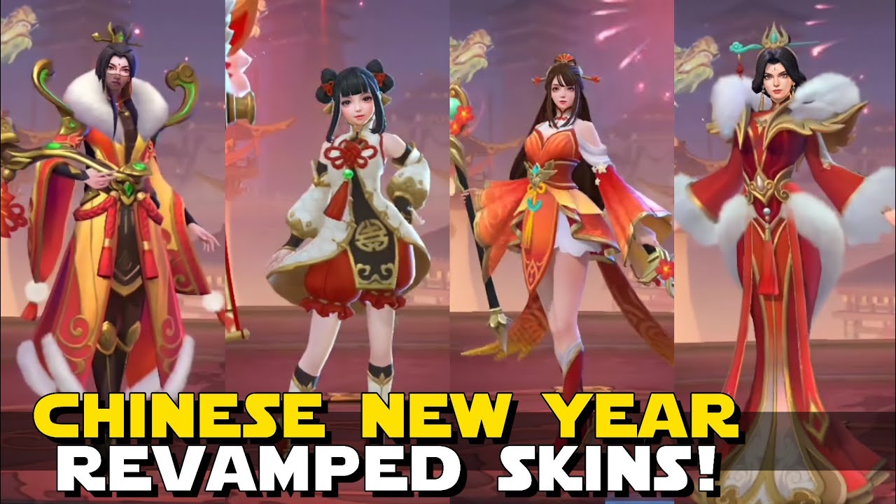 REVAMPED AURORA, ODETTE, LUO YI AND LOLITA CNY SKINS | BRAND NEW SKILL ...