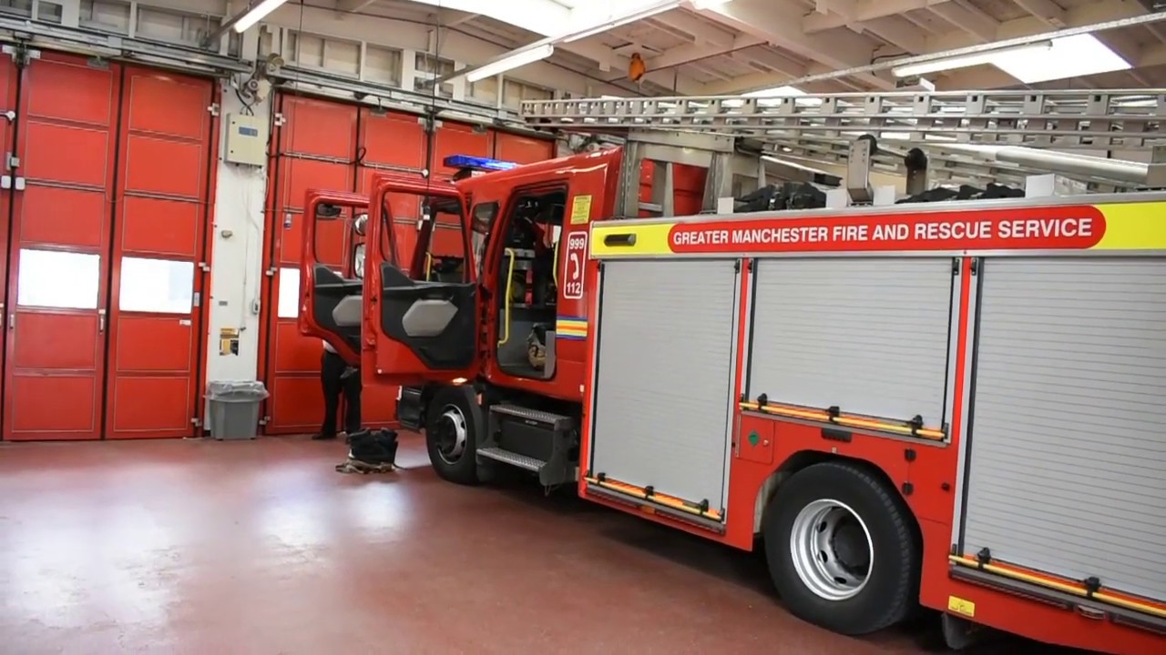 Greater Manchester Fire & Rescue Service Turnout Tannoy - YouTube