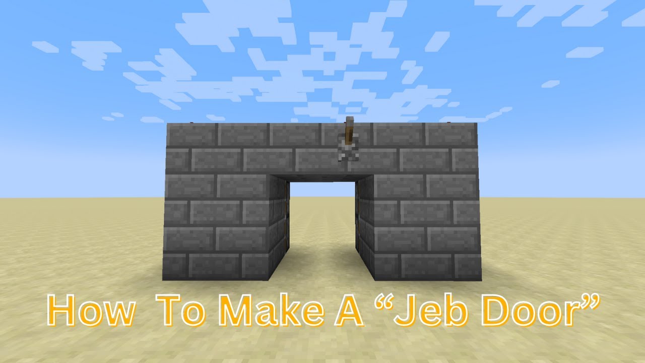 How to make a "Jeb door" - YouTube