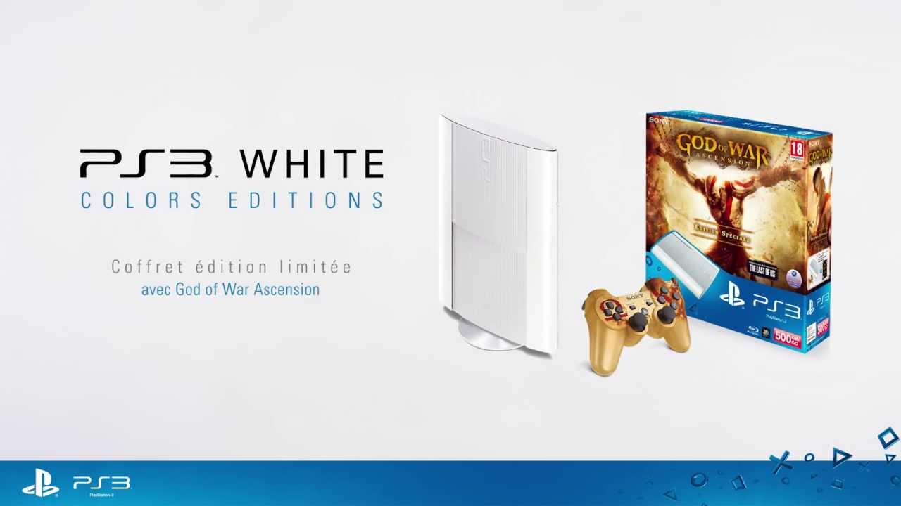Nouvelles Couleurs pour la PlayStation 3 - PS3 White - YouTube