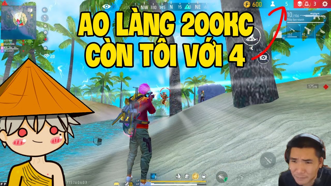 Daodu Tham Gia Ao Làng 200KC Bác Mèo - Sống sót đến bo cuối thì còn 4 ...