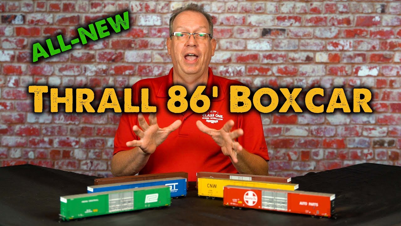 Introducing the Thrall 86' Highcube Boxcar in HO Scale - YouTube
