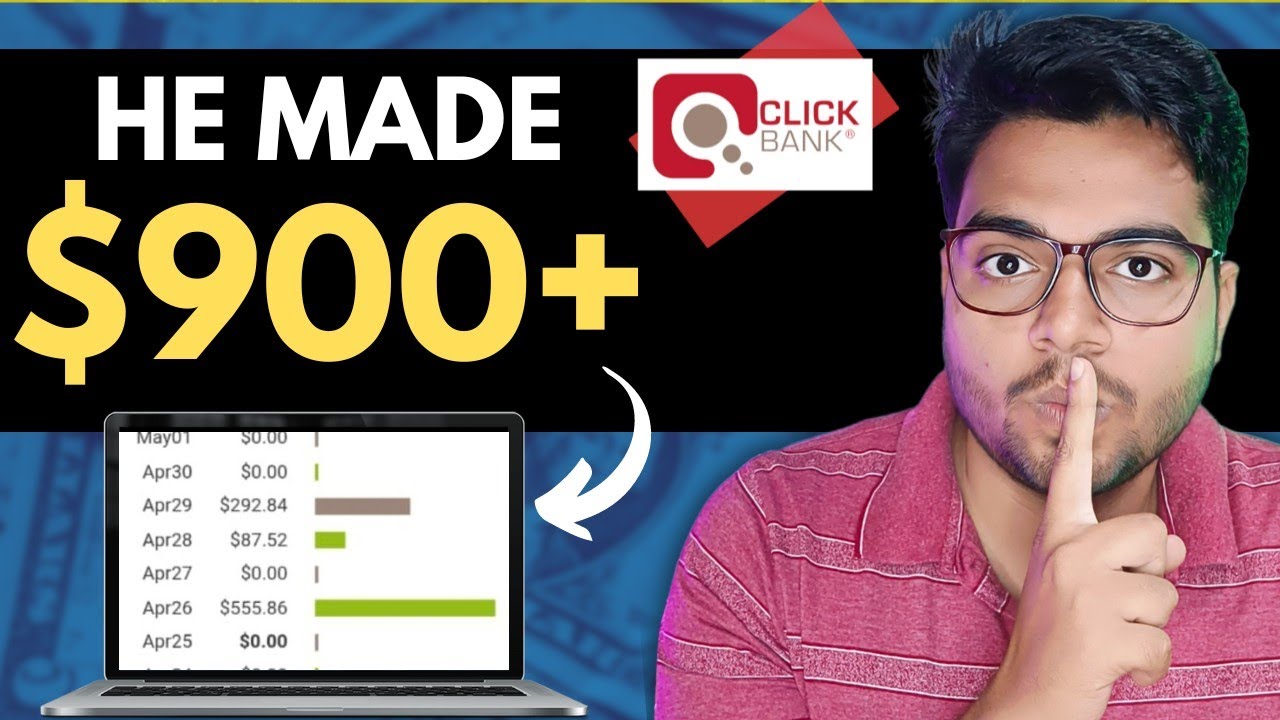 $900+ On ClickBank In 4 Days | Affiliate Marketing For Beginners 2024 ...